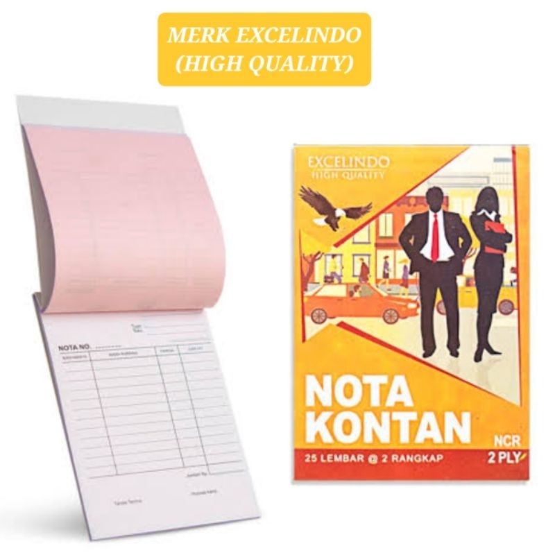 Jual Buku Nota Kontan EXCELINDO 2 Ply NCR 10.5x15.5CM 25Lembar / HIGH ...