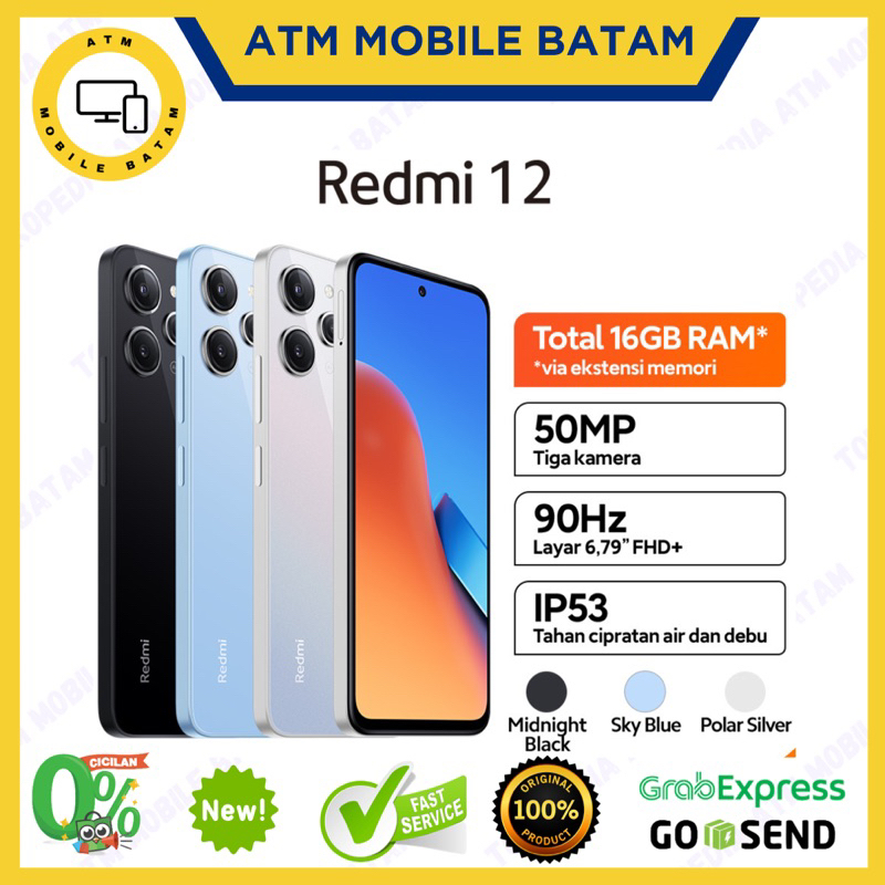 Jual Redmi 12 Ram 8/128GB & 8/256GB Garansi Resmi | Shopee Indonesia