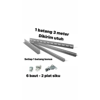 Jual Besi Siku / Rak Siku / Siku Lubang besi / siku rak barang / rak ...