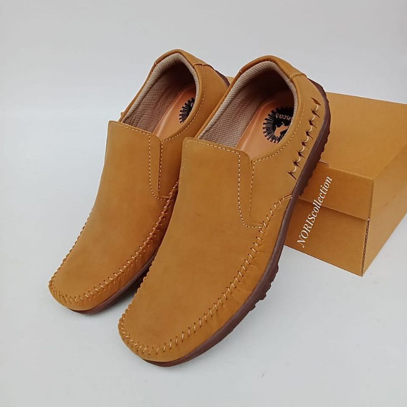Jual Sepatu Pria Slip On Casual Original Kulit Asli | Shopee Indonesia