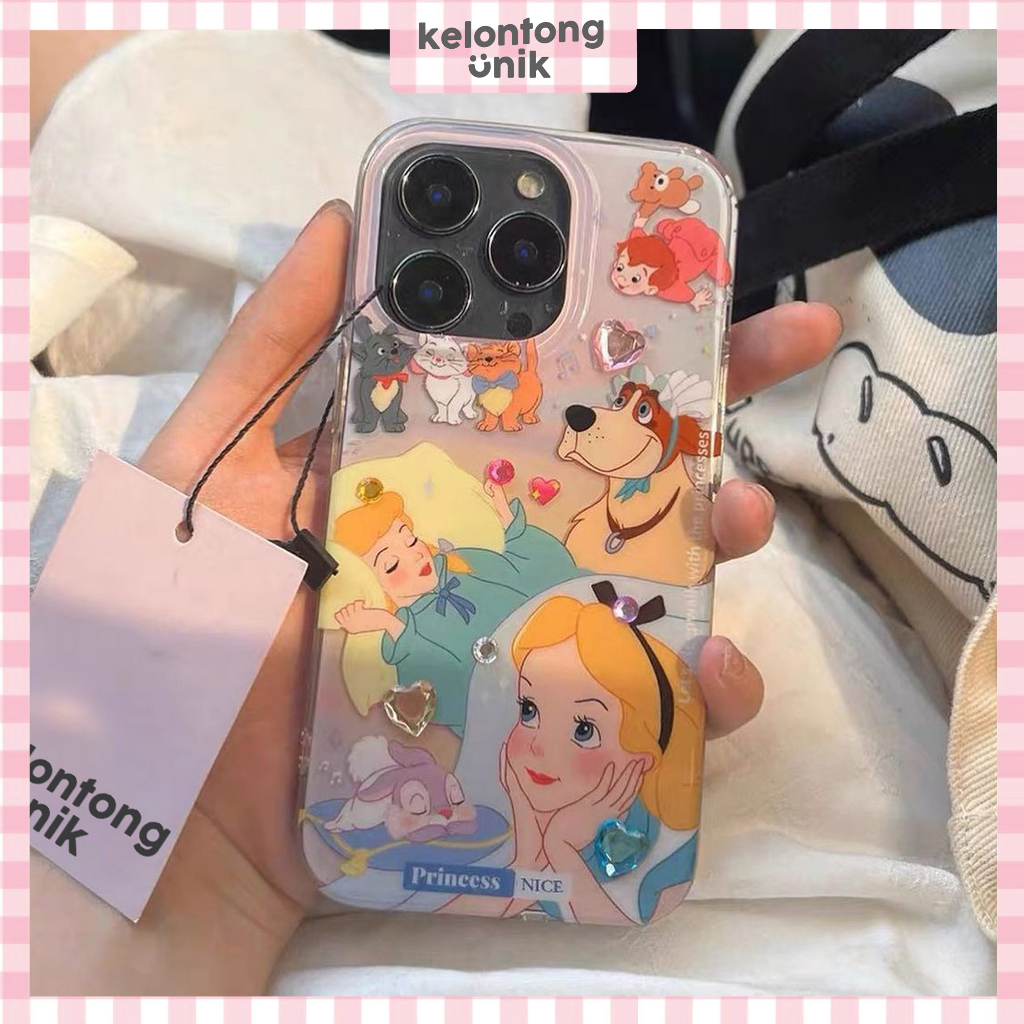 Jual KELONTONG UNIK | (Free DIY Sticker) Princess Acrylic Case with DIY ...
