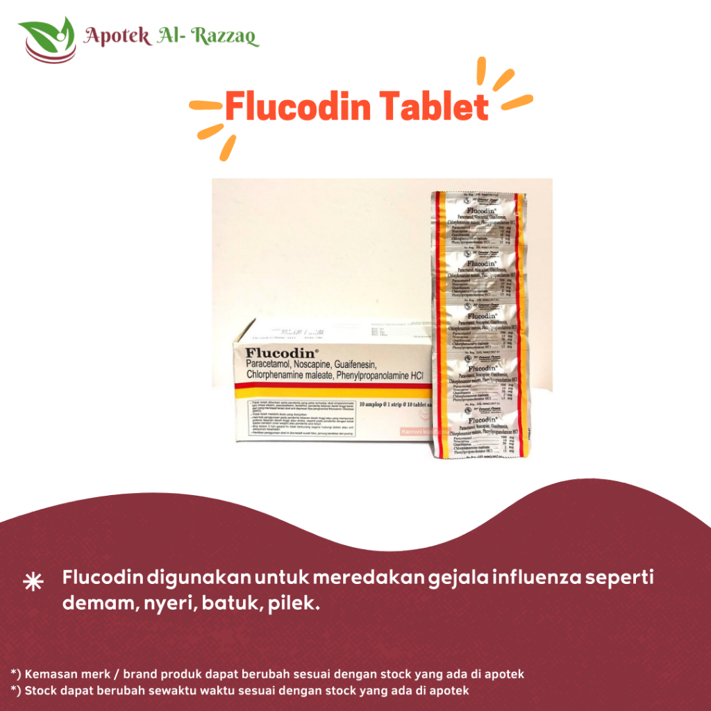 Jual Flucodin Strip 10 Tablet - Batuk Pilek | Shopee Indonesia