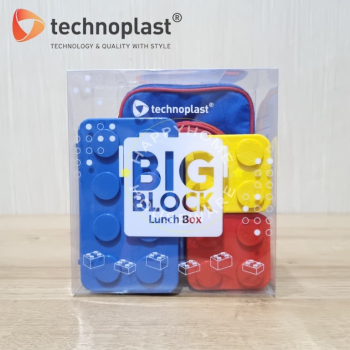 Jual TECHNOPLAST Big Block Lunch Box Set/Tempat Makan Set Big Block ...