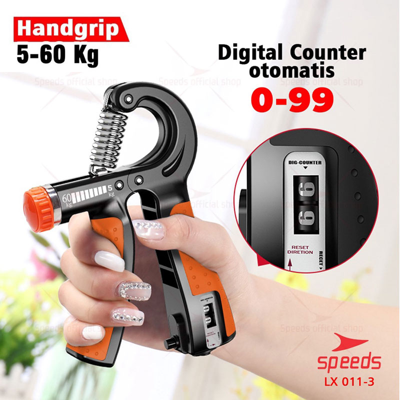 Jual Handgrip Hand Grip Digital Counter 5-60 kg Alat bantu fitness Otot ...