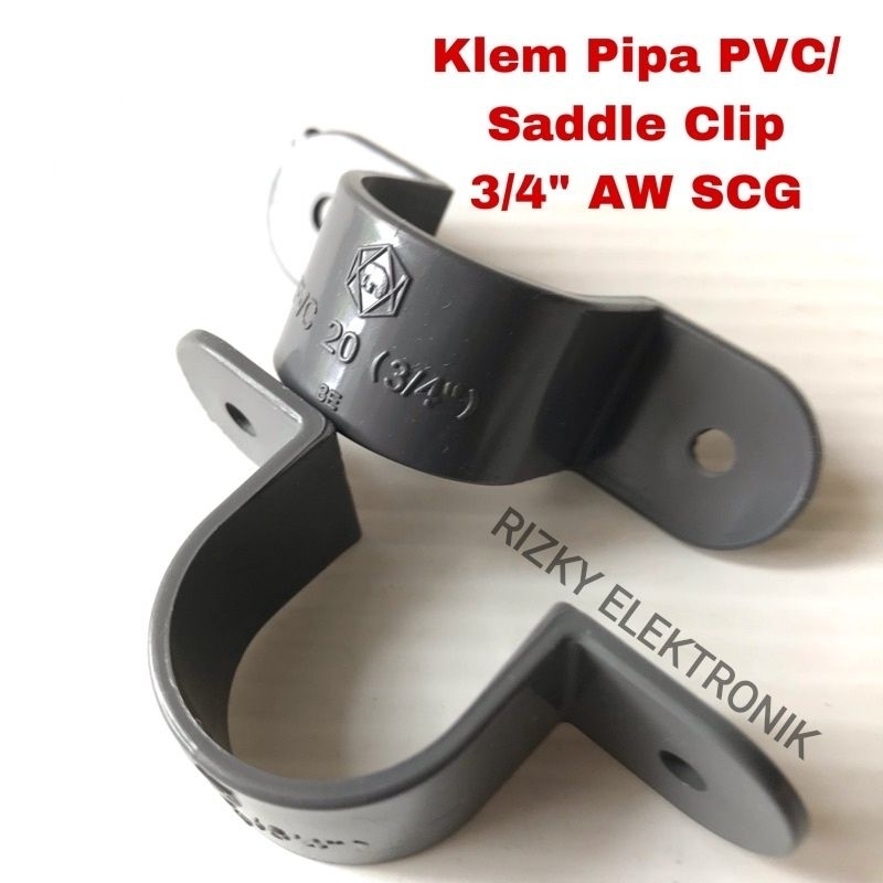 Jual Klem Pipa Air Omega 3/4" 3/4 inch Saddle Clip PVC SCG Hose Clamp ...