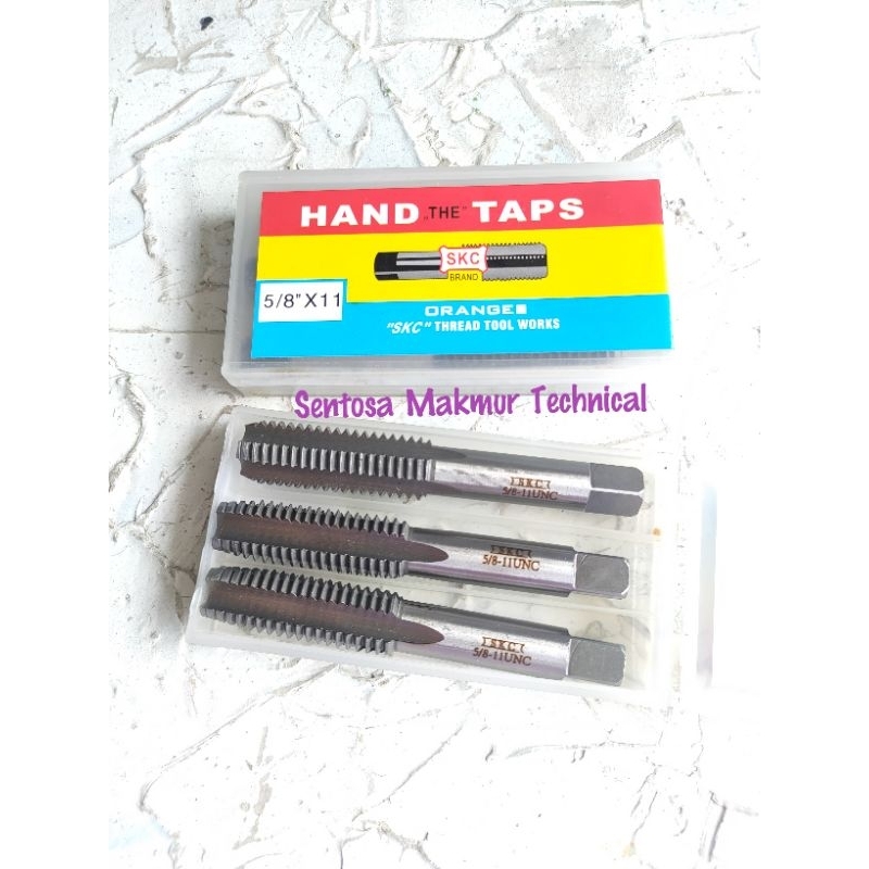 Jual SKC M 5/8 x 11 Mata Hand Tap Bor Pembuat Ulir Drat Derat Baut M5/8 ...
