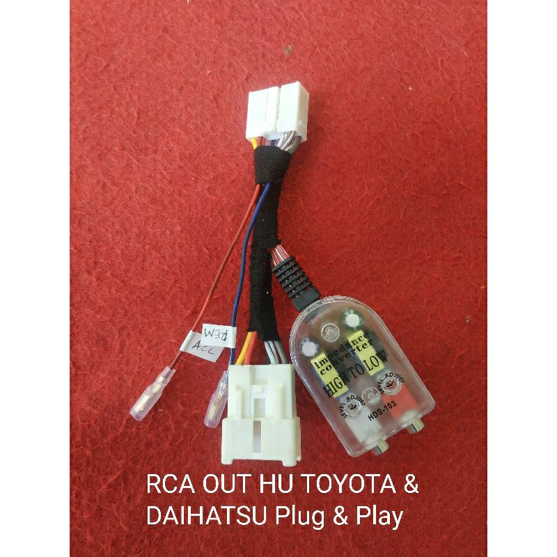 Jual soket audio output Toyota/Daihatsu untuk pemasangan ampli ...