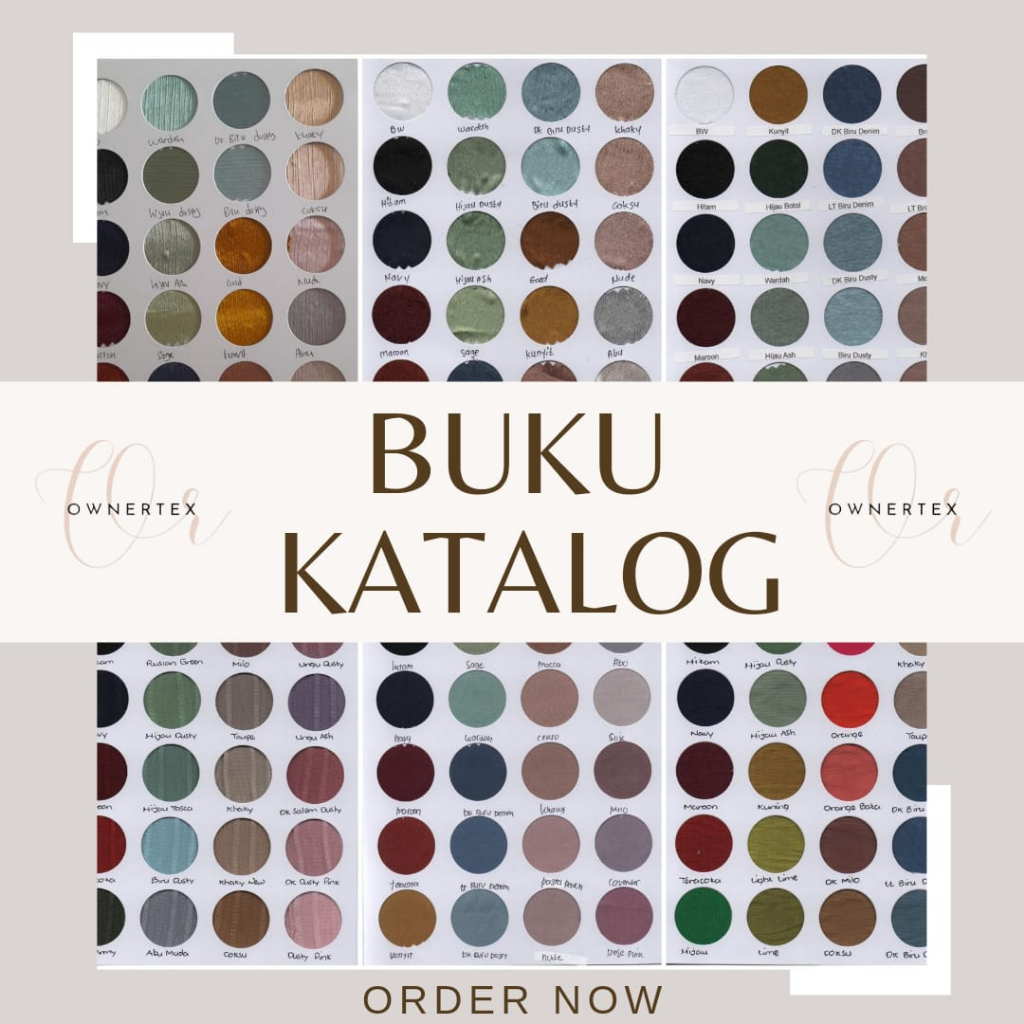 Jual OWNERTEX - Buku Katalog Warna berbagai jenis kain (Harga Satuan ...
