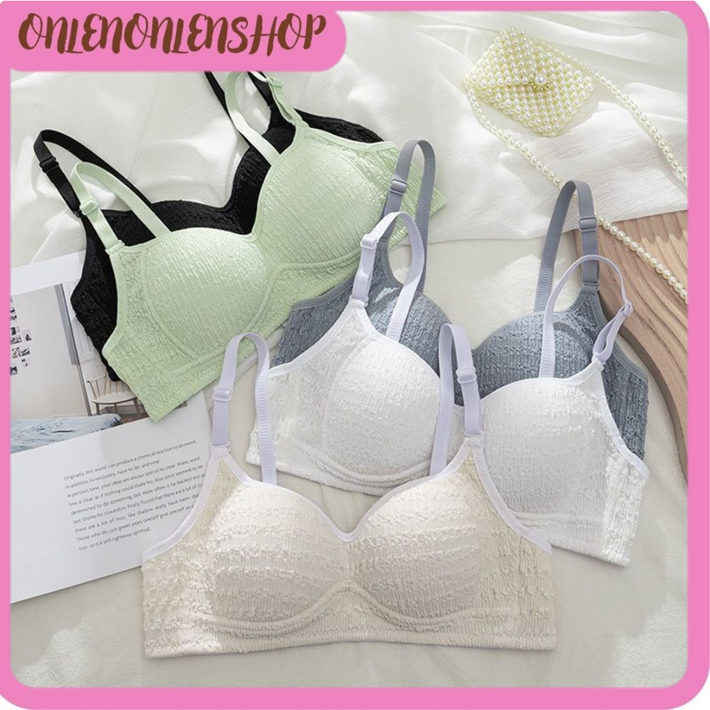 Jual OOS B491 BH Bra motif garis lurus Push Up Style Senam Zumba Yoga ...