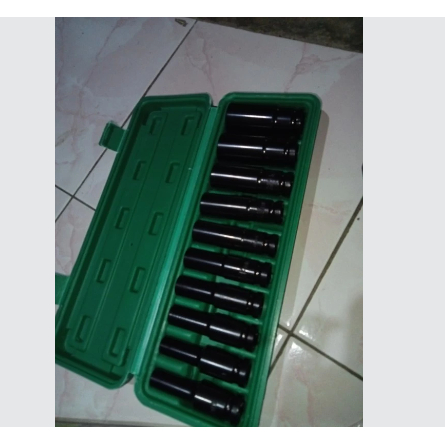 Jual Mata Impact Wrench Socket 10 pcs Mata Sok Panjang 8mm 24mm ...