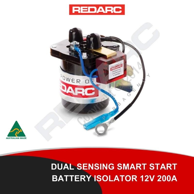 Jual REDARC DUAL SENSING SMART START BATTERY ISOLATOR 12V 200A | Shopee ...