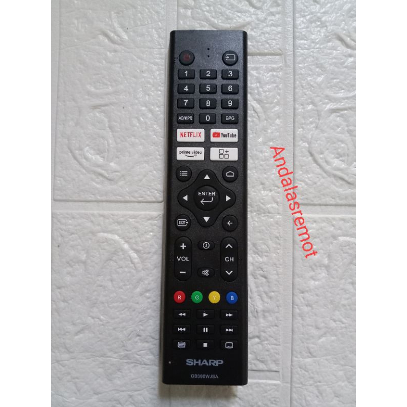 Jual REMOTE TV SHARP AQUOS GB396WJSA SMART TV 2T-C42DF1 | Shopee Indonesia
