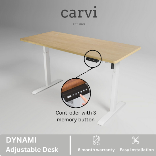 Jual DYNAMI Meja Adjustable Standing Desk Single Motor | Shopee Indonesia