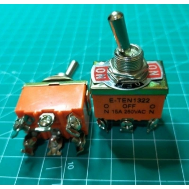 Jual Saklar toggle on-off-on 6 kaki E-Ten 1322 | Shopee Indonesia