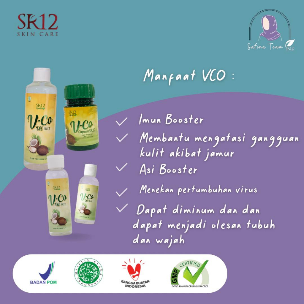 Jual VICO/VCO/VIRGIN COCONUT OIL SR12 ORIGINAL MINYAK KELAPA MURNI ...
