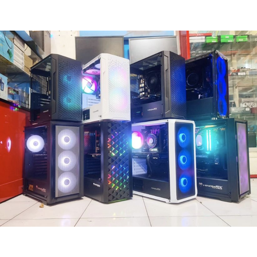 Jual FULLSET PC GAMING RATA KANAN core i5 12400F 16GB RTX4060 500W ...