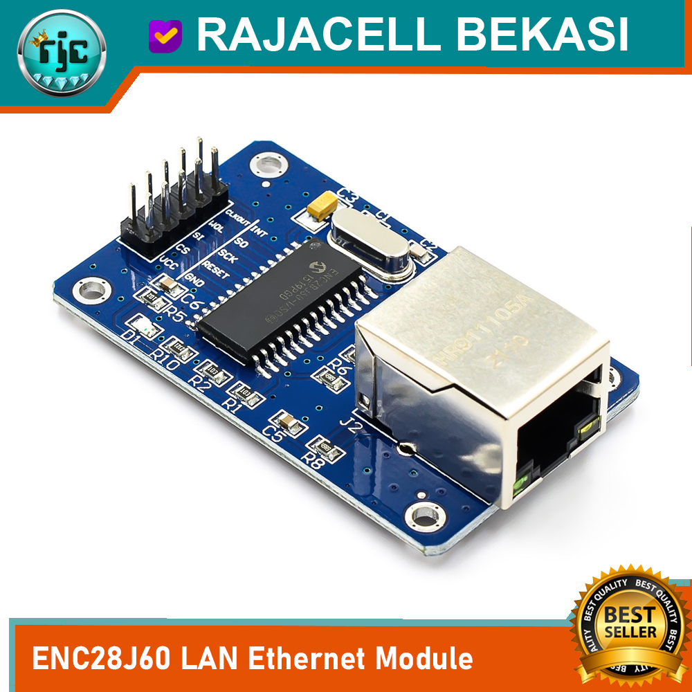 Jual ENC28J60 LAN Ethernet Shield Network Board 25MHz for Arduino ...