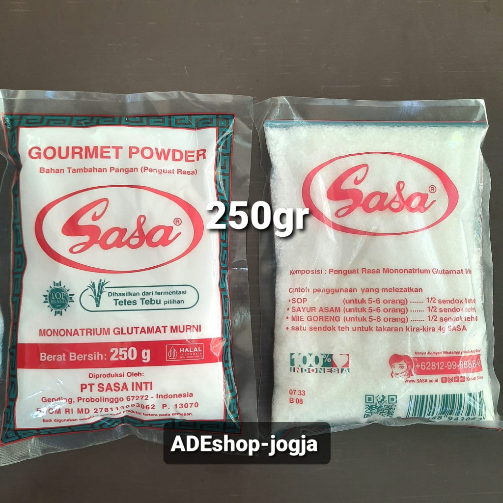 Jual sasa msg 250 gr bumbu penyedap gourmet powder micin mecin vetsin ...