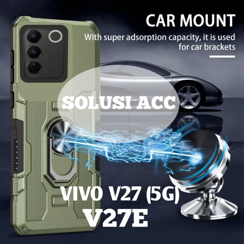 Jual CASING HP MODEL ROBOT+RING JARI HARDCASE VIVO V27E/V27 (5G ...