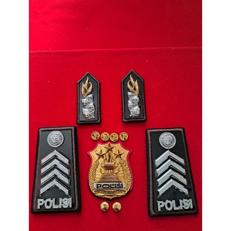 Jual Pangkat pdh bripka,bripda,aipda,aiptu monogram kewenangan | Shopee ...