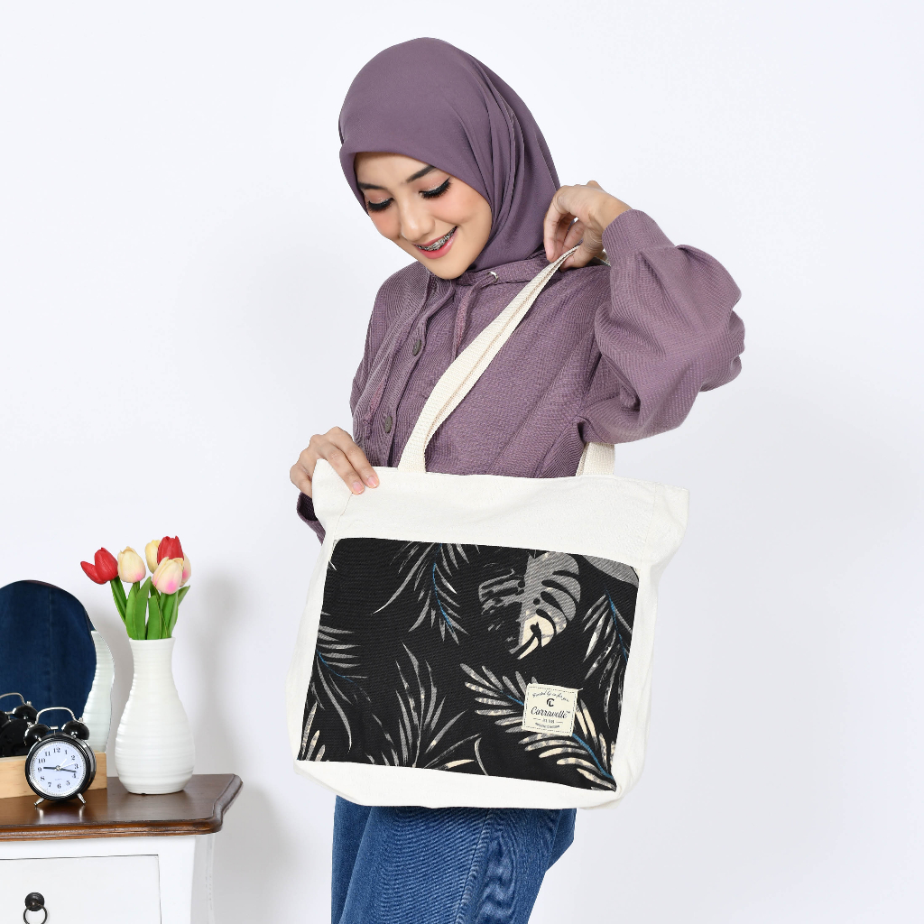 Jual NUDIE BAG/TOTEBAG CANVAS BESAR POLOS SUEDING TEBAL LEMBUT MODEL ...