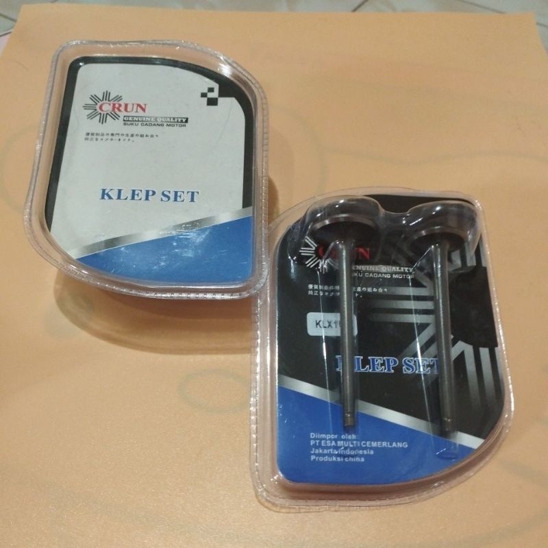 Jual CRUN KLEP SET KLX 150 /D-TRACKER 150 /DTRACKER /PAYUNG KLEP SET IN ...