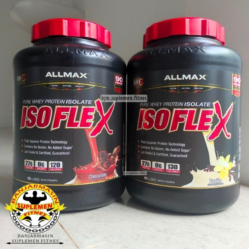 Jual All MAX Isoflex 5lbs Pure Whey Protein Isolate Allmax Iso flex ...
