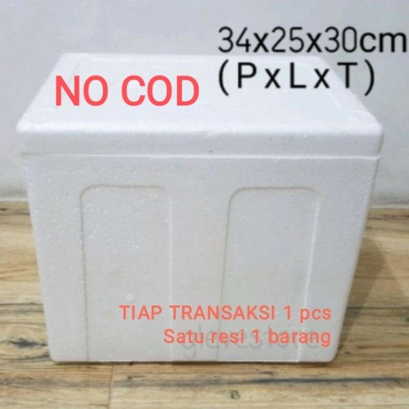 Jual Kotak box gabus sterofoam styrofoam 34 x 25 x 30 cm untuk ikan ...