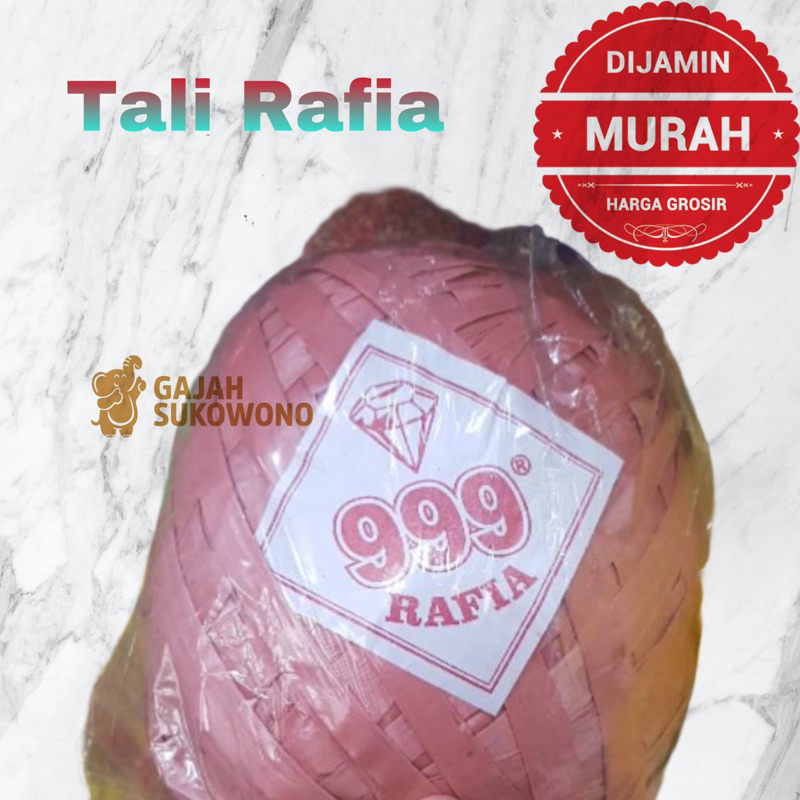 Jual Tali rafia merah 1/4kg | Shopee Indonesia