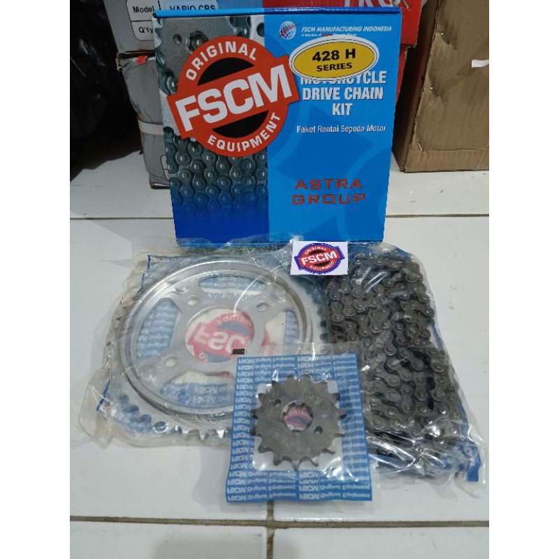 Jual Gear Set Rantai Motor FSCM Supra GTR 150 Astra Otopart Group ...