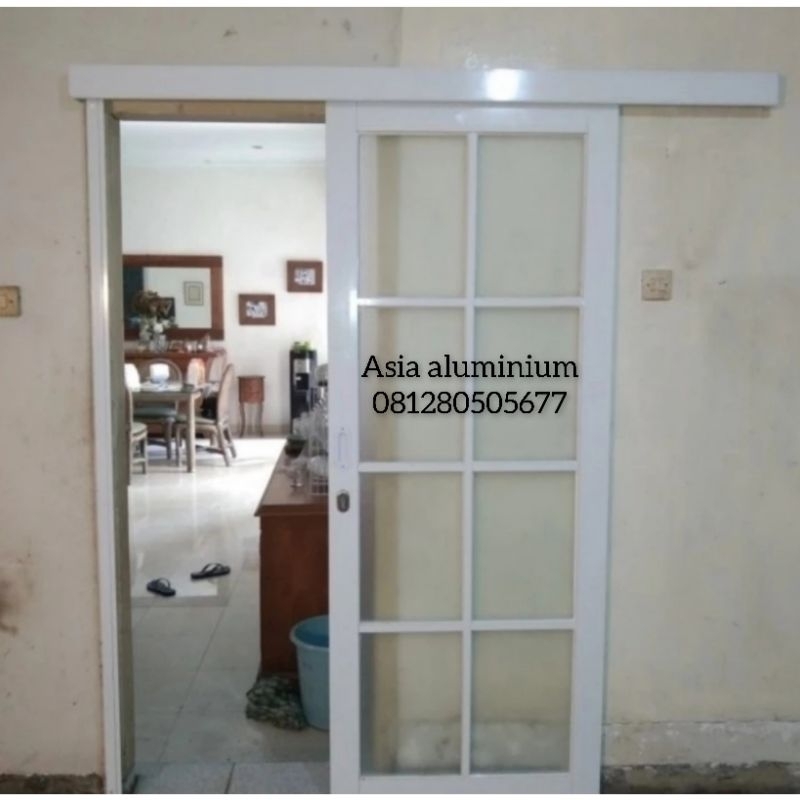 Jual pintu sliding aluminium+ornamen | Shopee Indonesia