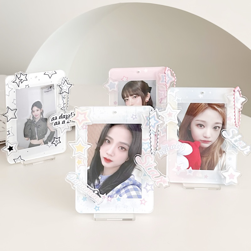 Jual [Ready stock] star light Photocard Holder 2 in 1 photocard frame ...