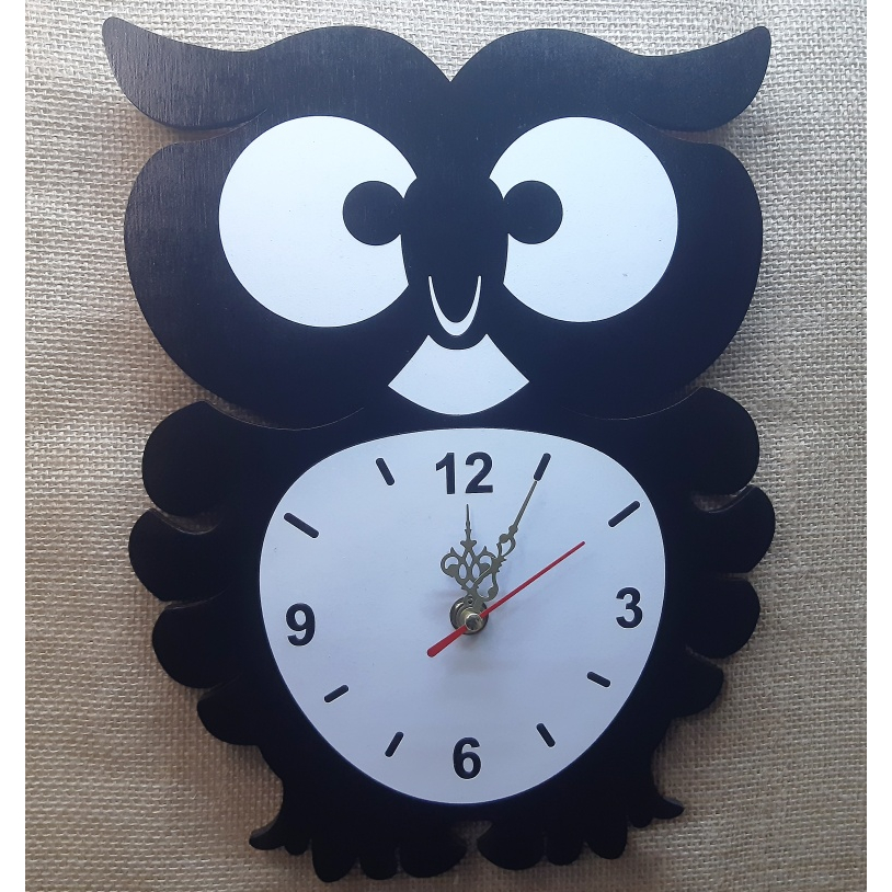 Jual Jam Dinding Anak/Exclusive Wooden Wall Clock/Jam Kado Ulang tahun ...