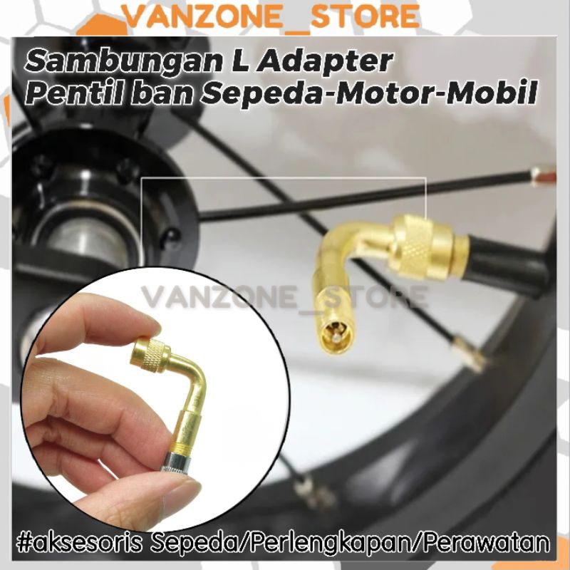 Jual Sambungan L Pentil Ban sepeda Listrik Extension Adapter Lubang ...