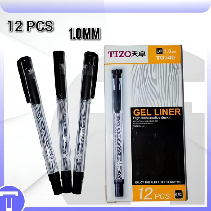 Jual Bolpen/Ballpoint/Pulpen/Ballpen Tizo TG 340 1.0 Hitam Biru (Lusin ...
