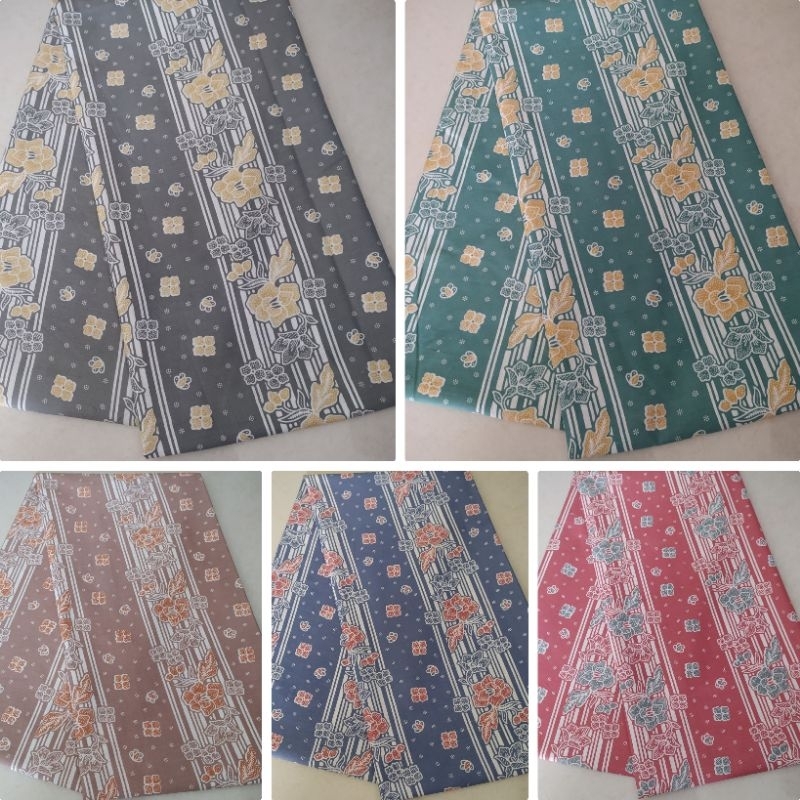 Jual BATIK BAHAN TETERON RAYON MOTIF BUNGA PAGAR | Shopee Indonesia