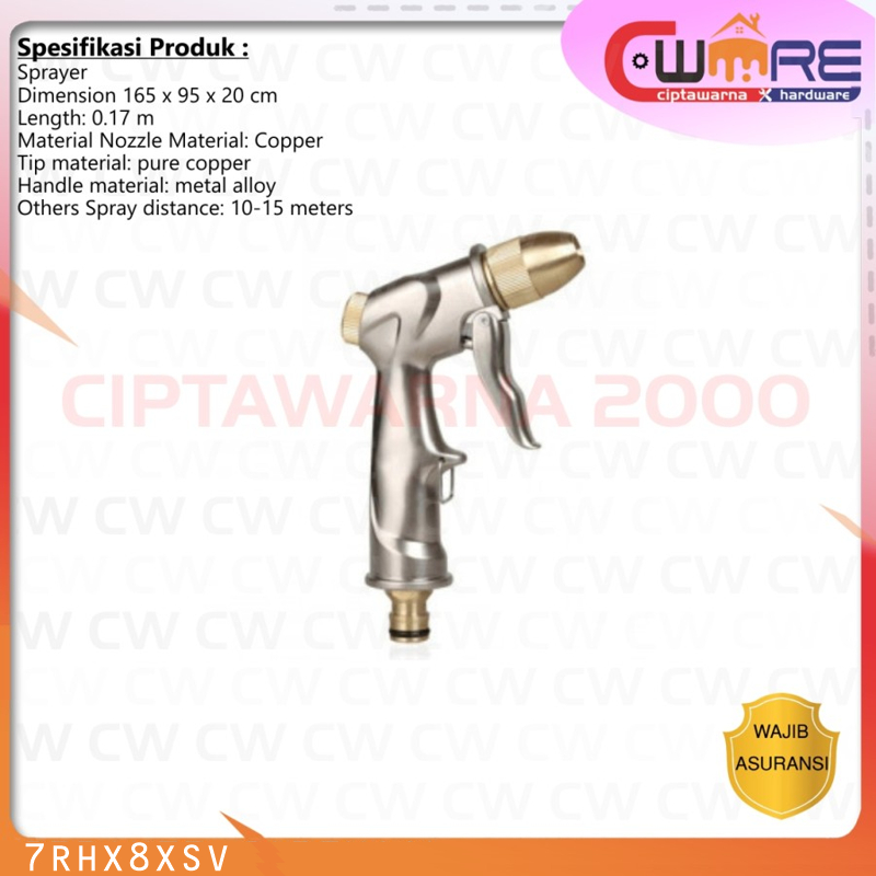 Jual Semprotan Air Steam Cuci Mobil Pure Copper Water Gun Sprayer - BDB ...