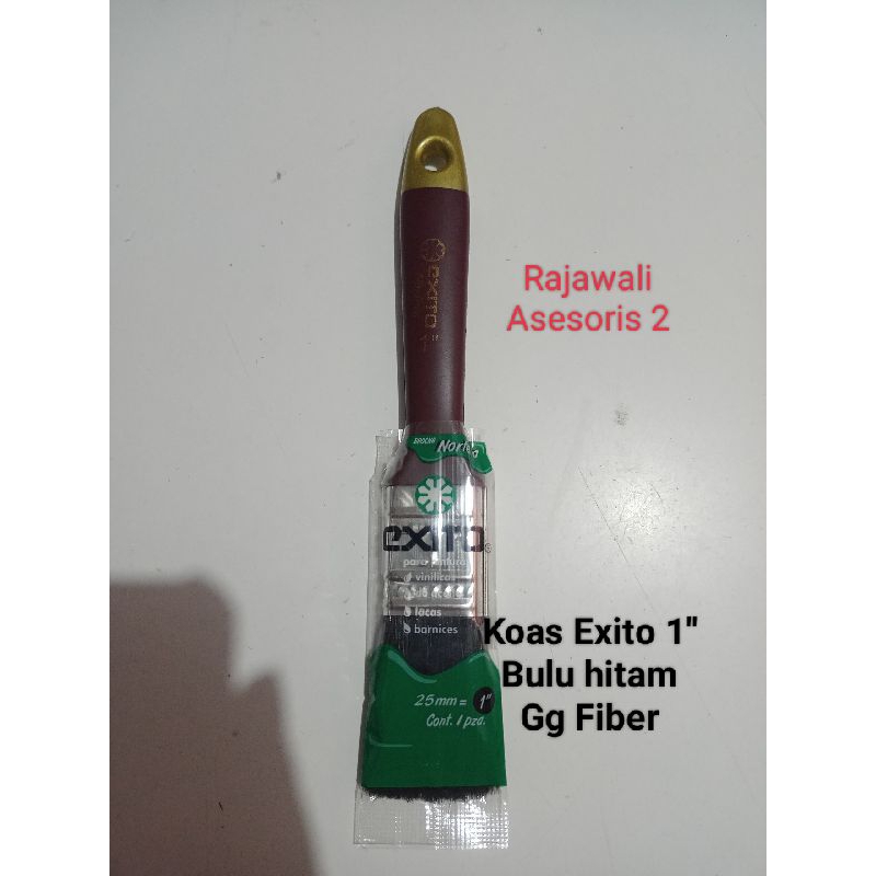 Jual Kuas Cat / Koas Bulu Hitam Exito 1 , 1.5, 2 Inch Gagang Fiber ...