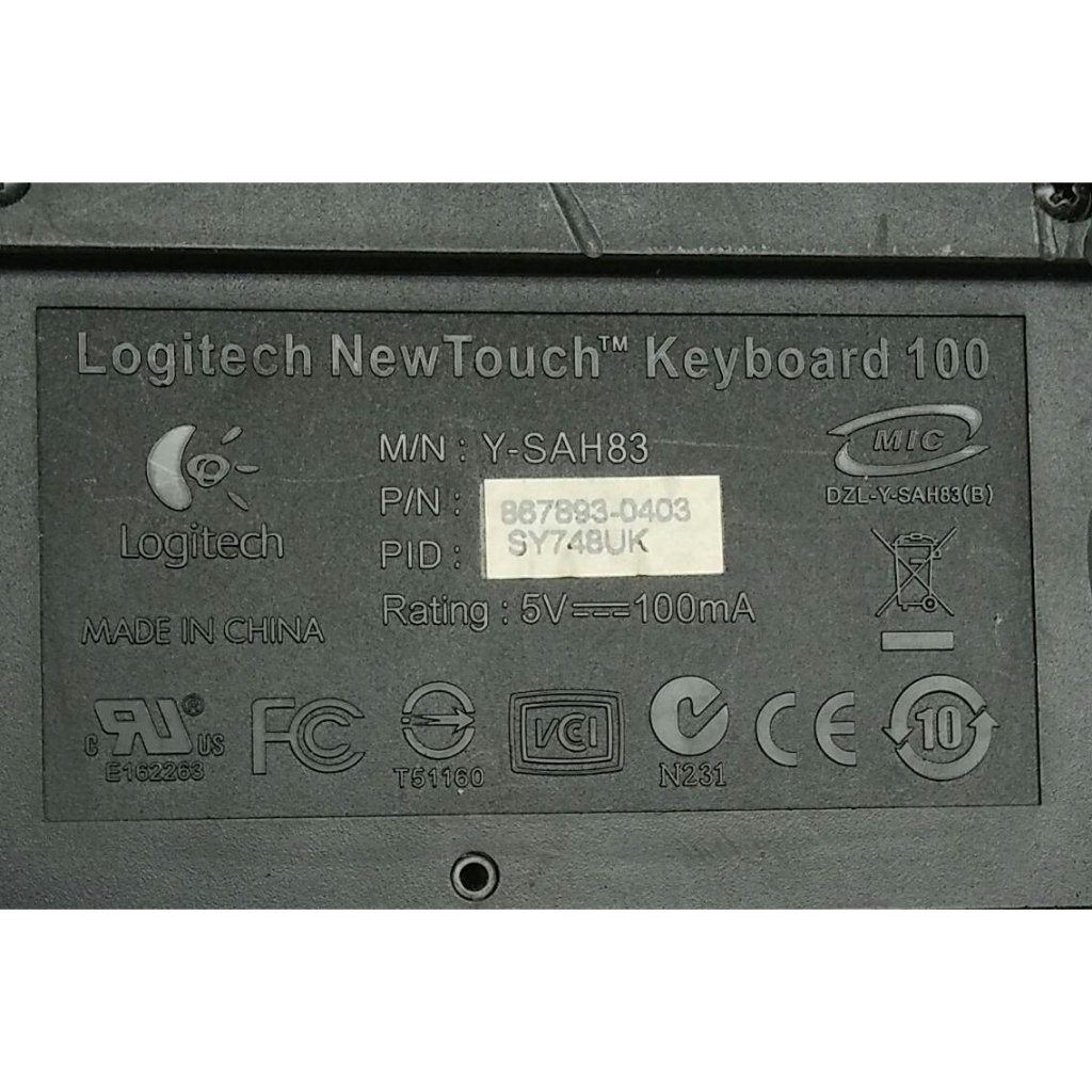 Jual KEYBOARD LOGITECH 100 PS2 SIAP PAKAI | Shopee Indonesia