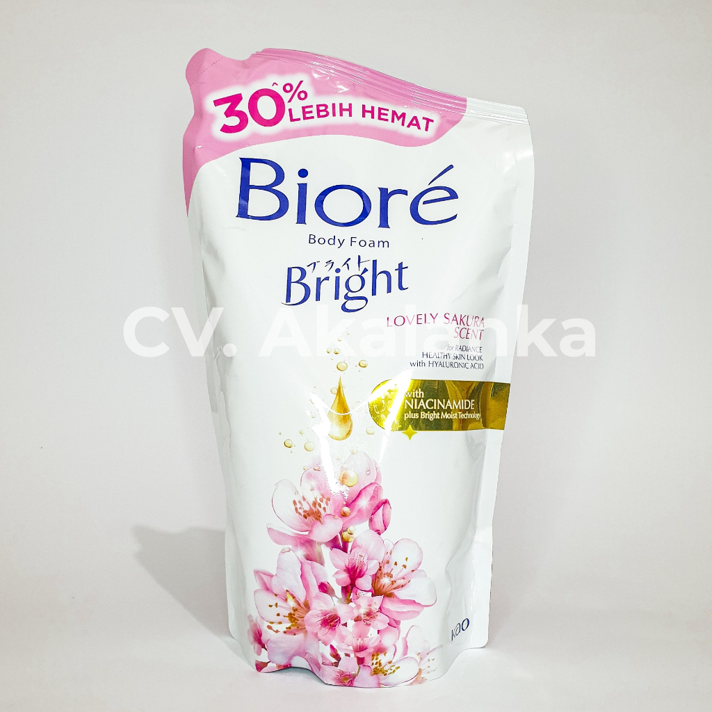 Jual BIORE BRIGHT SABUN MANDI REFILL 800mL LOVELY SAKURA TAMPIL ...