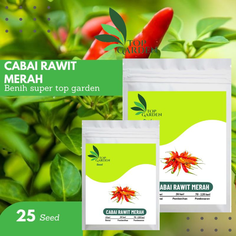 Jual TOP GARDEN BENIH SUPER CABAI RAWIT MERAH BIBIT CABE RAWIT MERAH ...