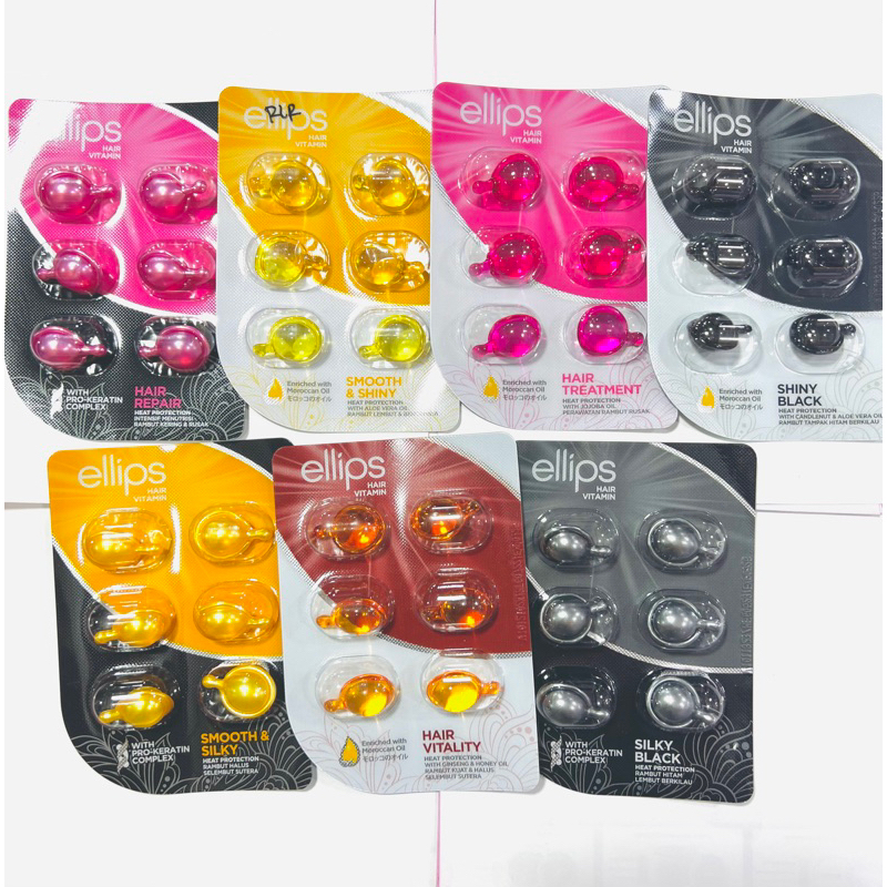 Jual Ellips Hair Vitamin with Heat Protection 6 Kapsul - Vitamin Rambut ...
