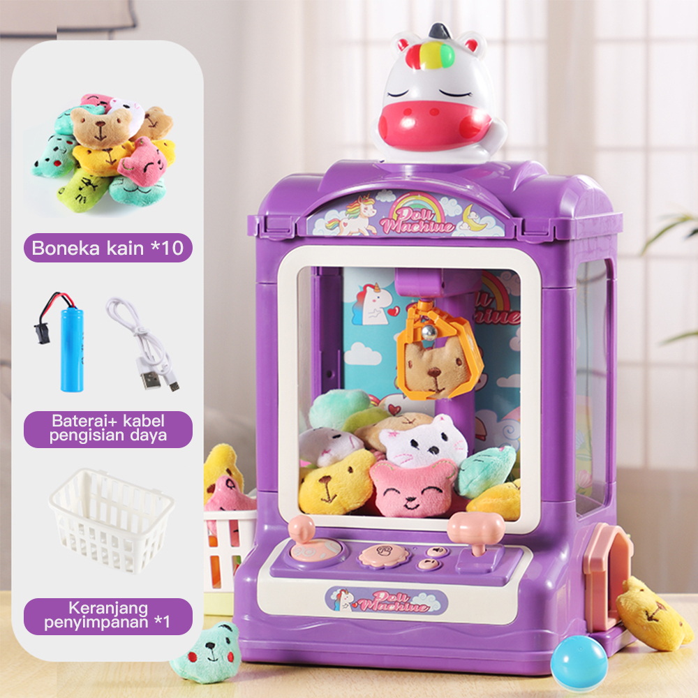 Jual Mainan Claw Machine Mini Mainan Capit Boneka Mesin Capit Boneka Doll Machine | Shopee Indonesia