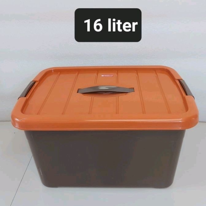 Jual container box plastik/kotak plastik penyimpanan barang 16 lliter ...