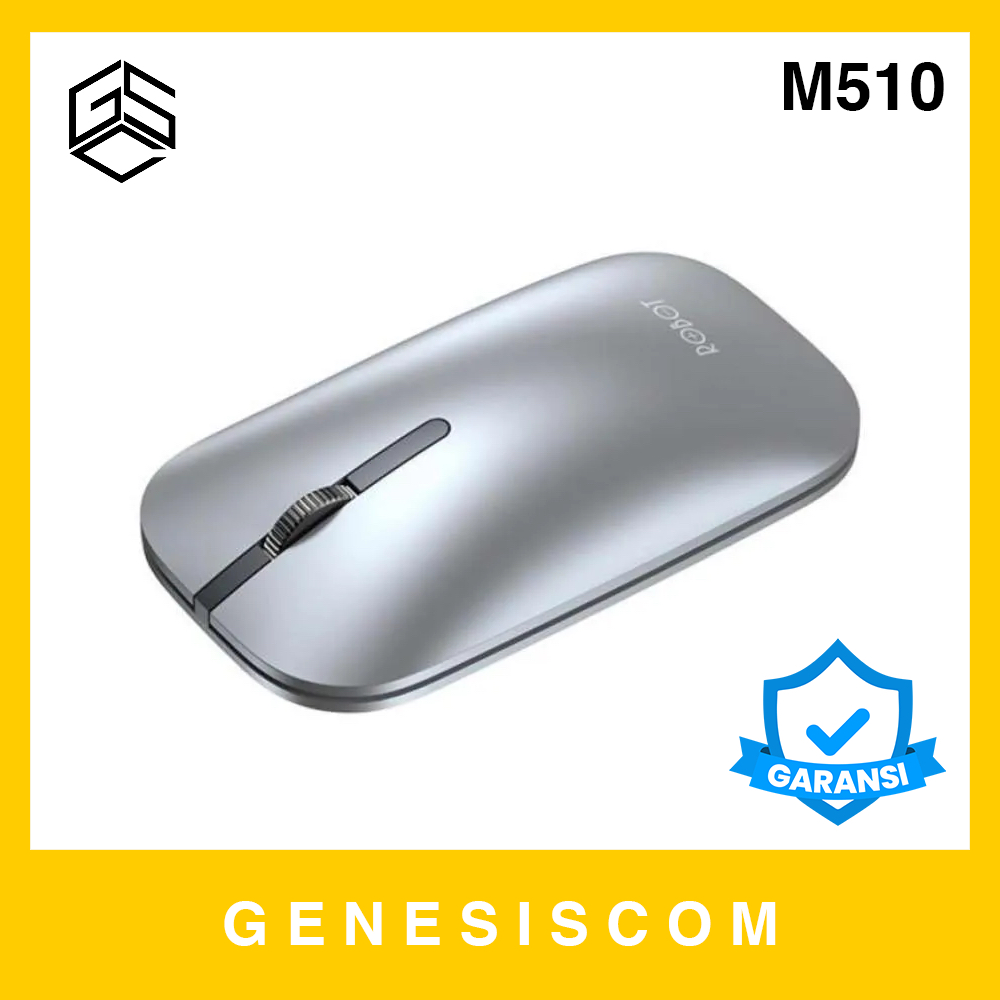 Jual Mouse Wireless ROBOT M510 Silent Click 2.4G USB Receiver Metal ...
