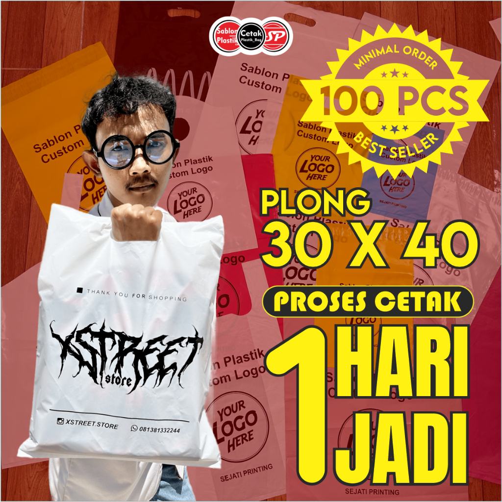 Jual Sablon Plastik Murah 30x40cm, FREE DESAIN - SEJATIPRINTING - HD ...