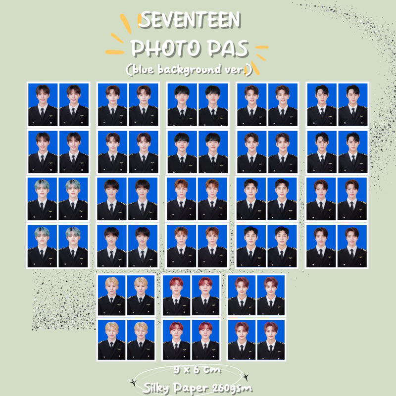 Jual PAS PHOTO SEVENTEEN PROFILE PASS READY STOCK KPOP | Shopee Indonesia