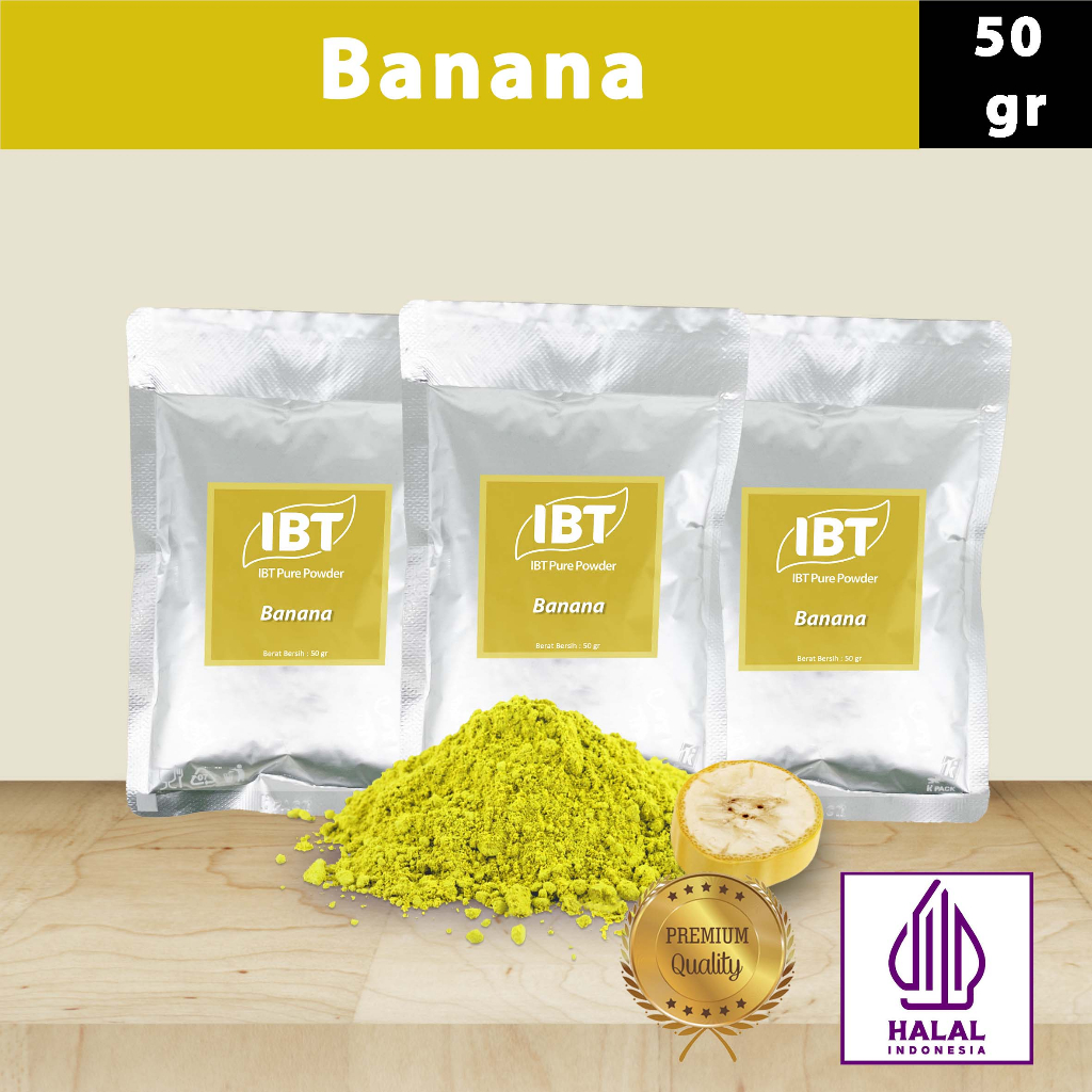 Jual Pure Banana Powder Essence Murni Bubuk Pisang Import Makanan Kue ...