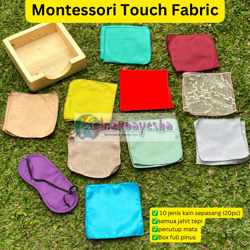 Jual Montessori Touch Fabric / mainan kain raba anak / montessori ...