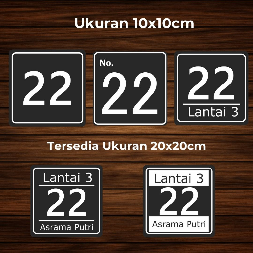 Jual Stiker Nomor Meja Nomor Kamar | Shopee Indonesia